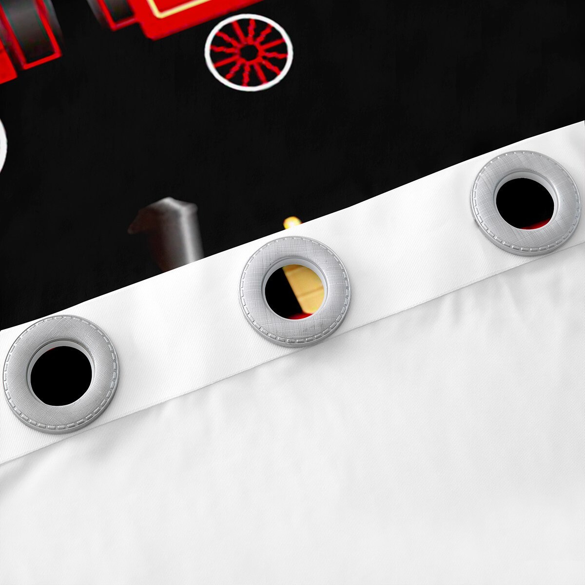 Red Train Window Curtain Set Cartoon Vehicles Choo-choo - Etsy