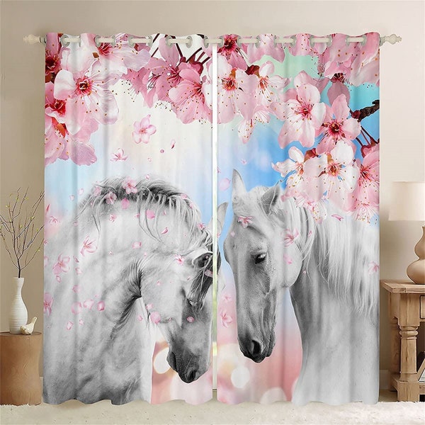 Wild Horses Window Curtains - Etsy