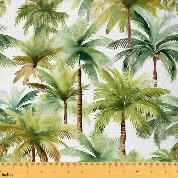 Palm Tree Fabric - Etsy