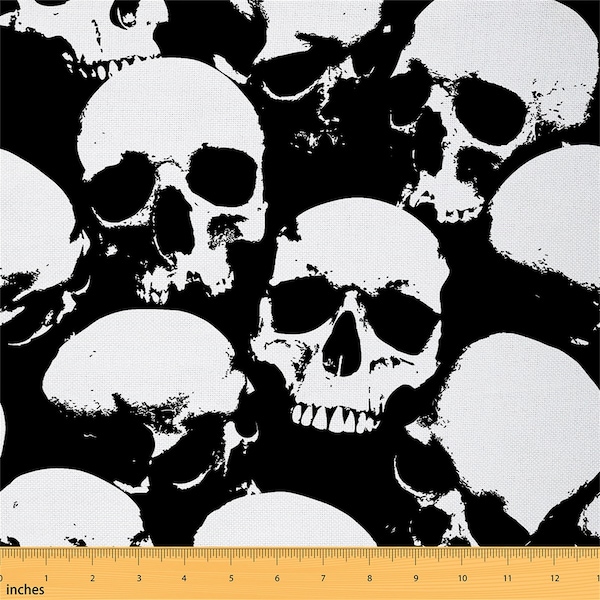 Skull Fabric - Etsy