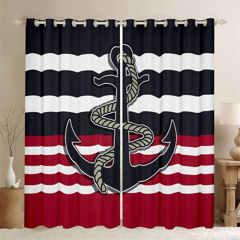 Nautical Curtains - Etsy