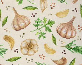 Herb Fabric Botanical Spices 24in by Studiofibonacci Herb Botanical ...