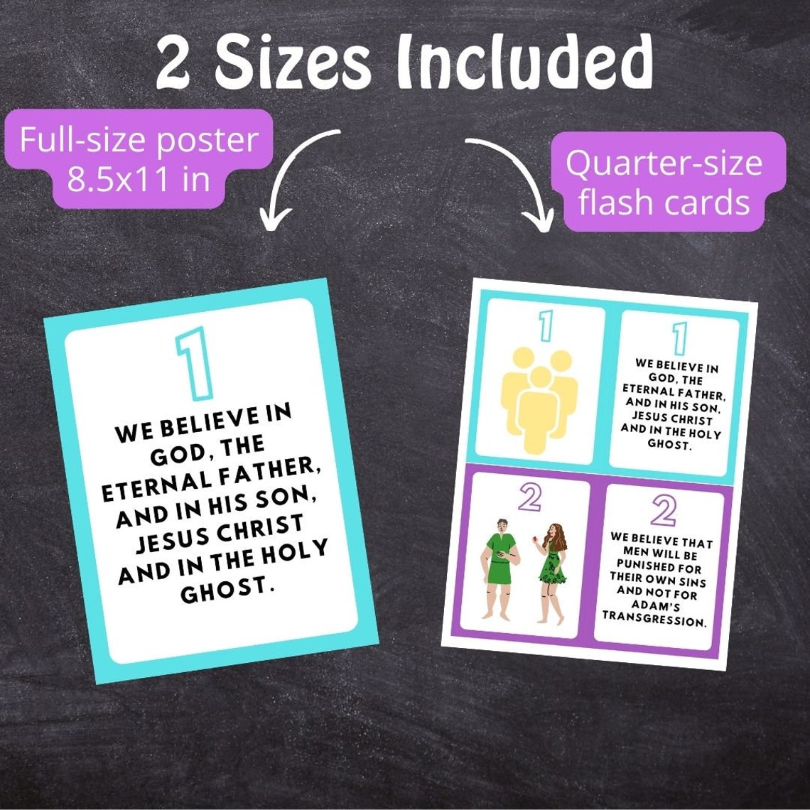 Articles of Faith Bundle: Posters, Flashcards, and Bonus Trackers for ...