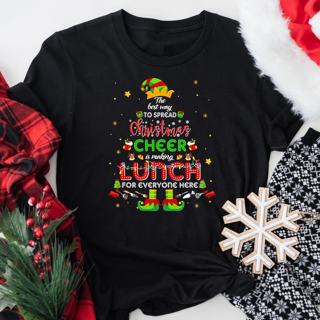 Lunch Lady Christmas Shirt, Lunch Lady Christmas Cheer Shirt, Lunch ...