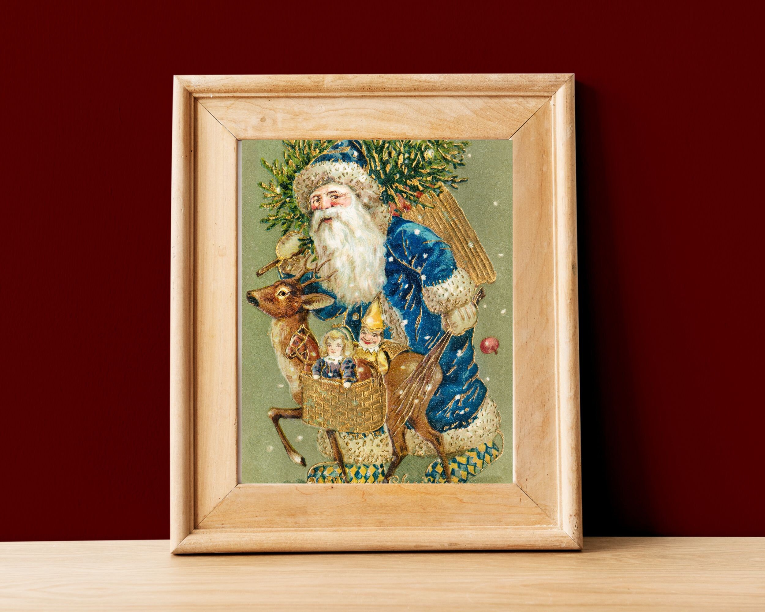 Santa Claus Print, Vintage Santa Claus Print, Santa Print, Santa Claus ...