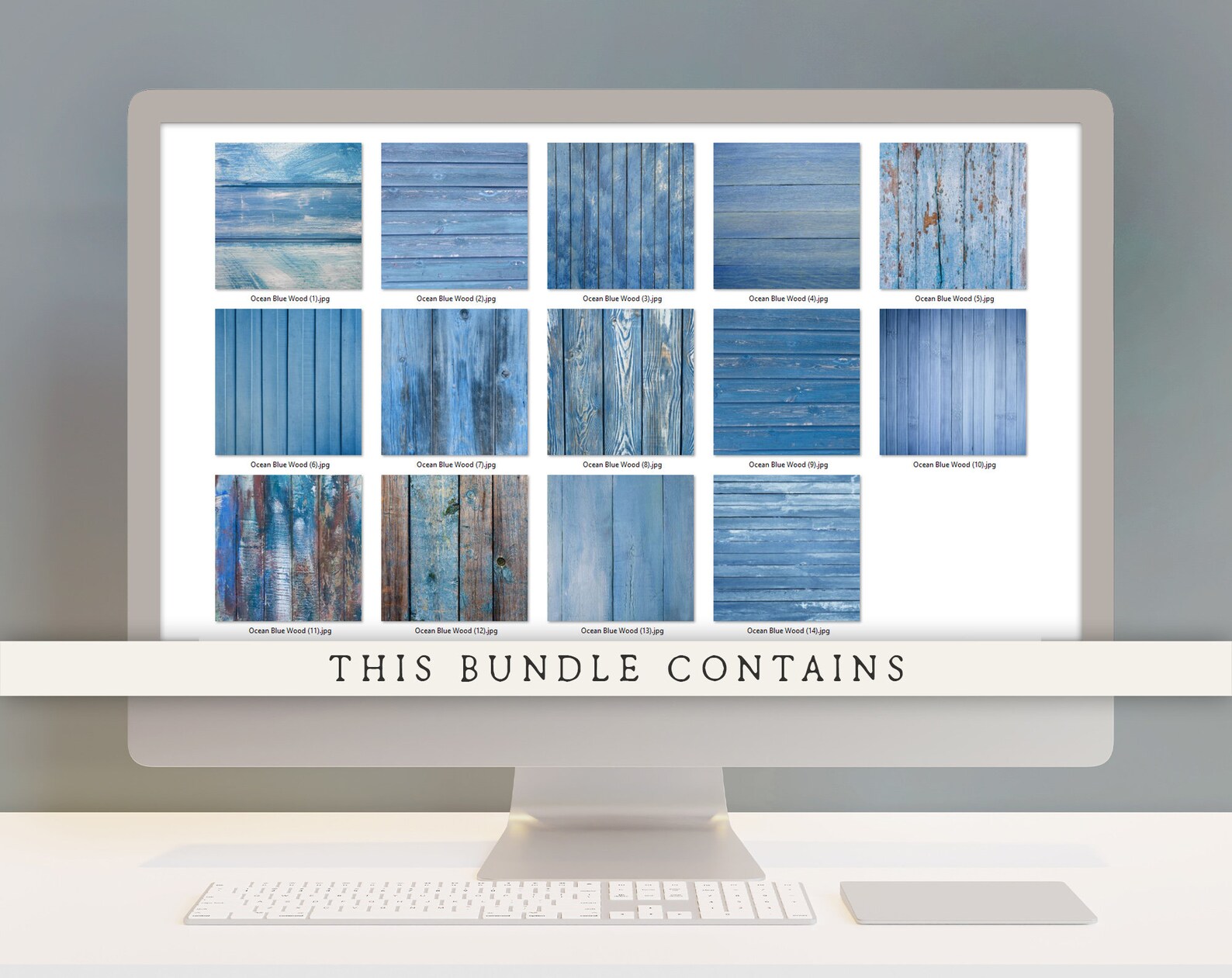 Blue Wood Background Digital Papers, Ocean Blue Wooden Backgrounds, Ood ...
