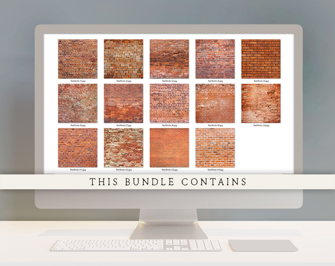 Brick Wall Textures Digital Paper Pack Brick Texture Digital - Etsy
