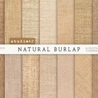 Burlap Textures Digital Paper,vintage Scrapbook Paper Pack.jute Canvas ...