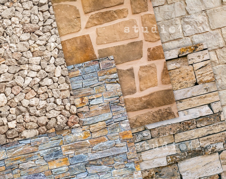 Stones Background Digital Papers Stone Wall Texture Paper - Etsy