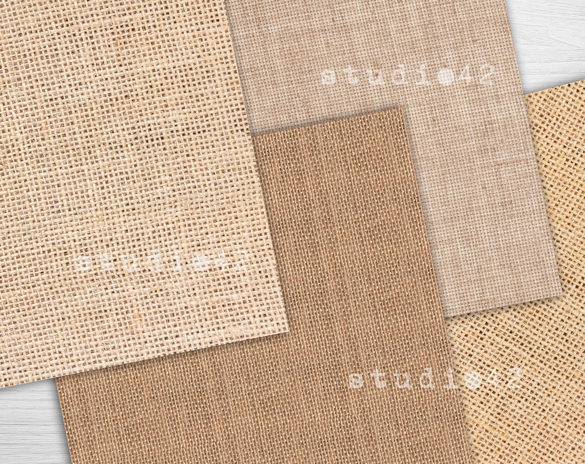Burlap Background Digital Papers Linen Texture Paper Jute - Etsy