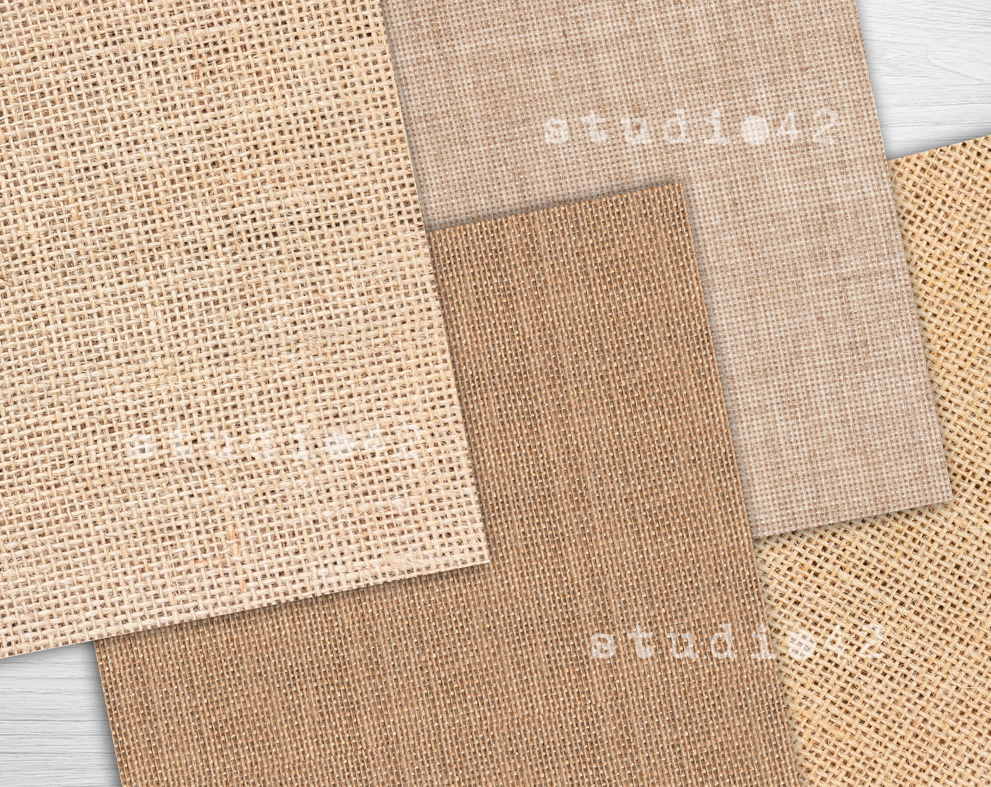 Burlap Background Digital Papers Linen Texture Paper Jute - Etsy