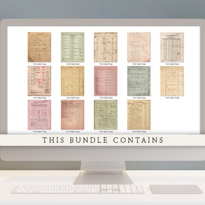 Printable Ledger Paper, Ledger Book, Digital Ledger Paper, Digital ...