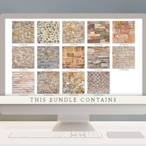 Stones Background Digital Papers, Stone Wall Texture Paper, Stones ...