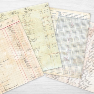Printable Ledger Paper, Ledger Book, Digital Ledger Paper, Digital ...