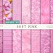 Rose Pink Digital Papers, Pastel Pink Textures, Soft Pink Backdrop ...