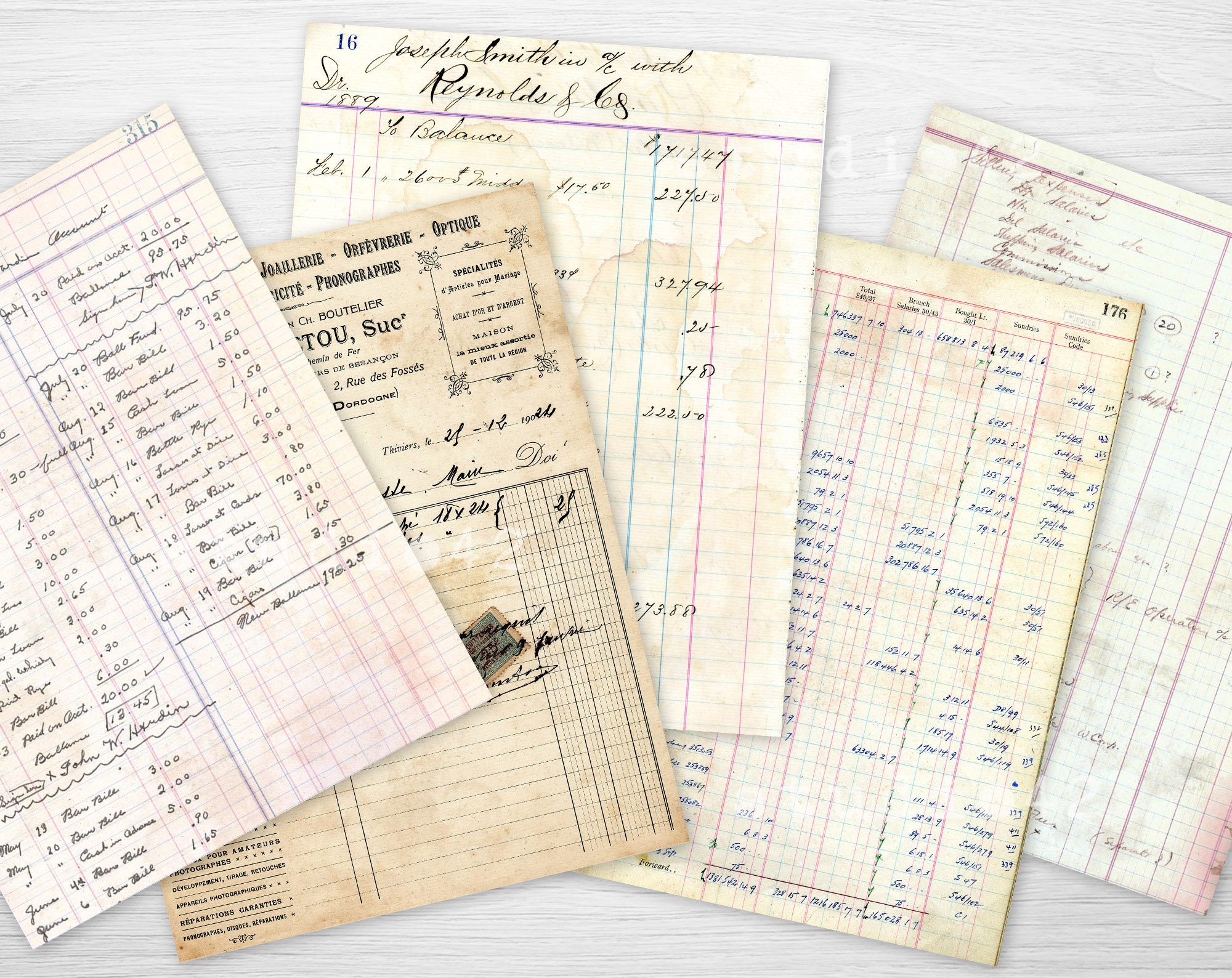 Printable Ledger Paper, Ledger Book, Digital Ledger Paper, Digital ...