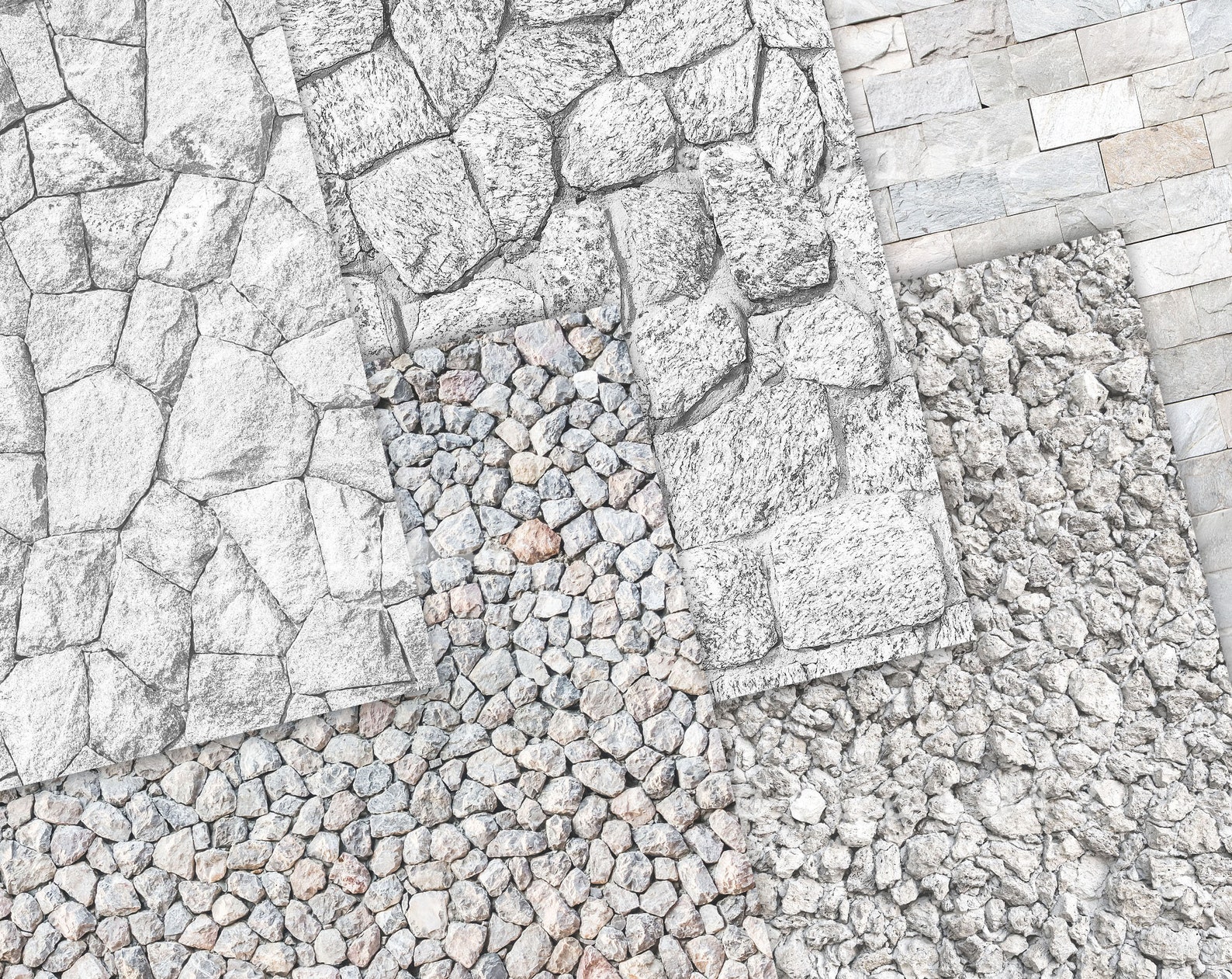 Stones Background Digital Papers, Neutral Stones Texture Paper, Stones ...