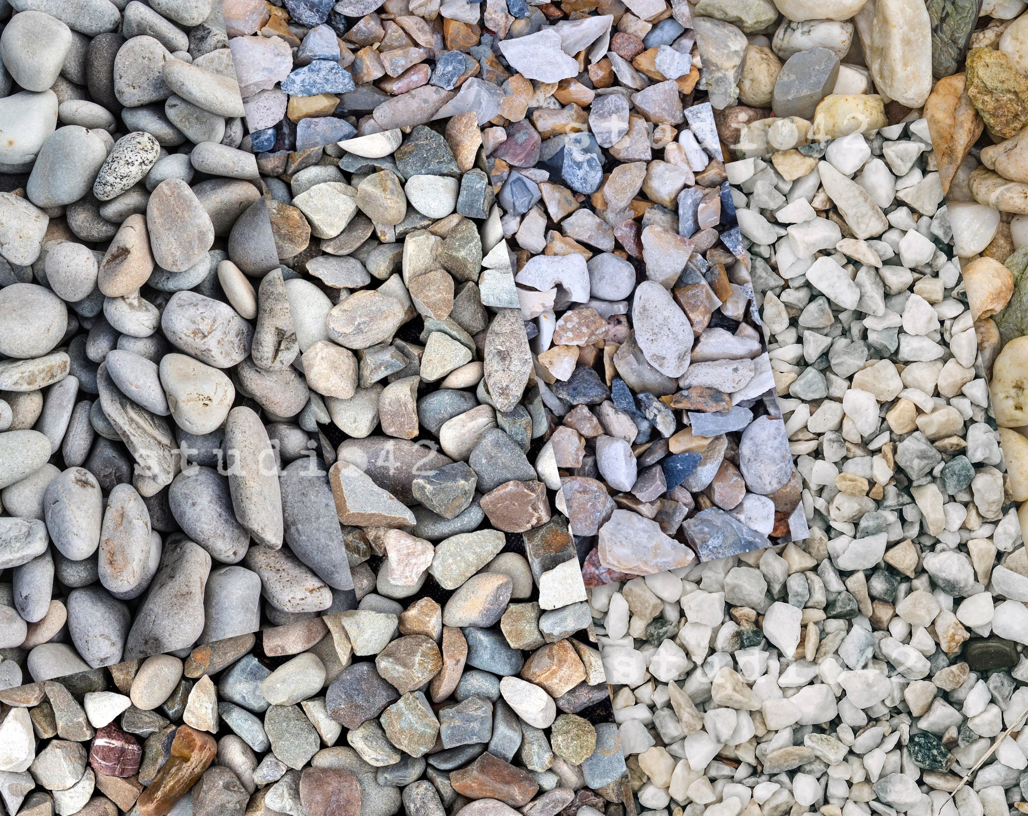 Pebbles Background Digital Papers, Stone Wall Texture Paper, Stones ...