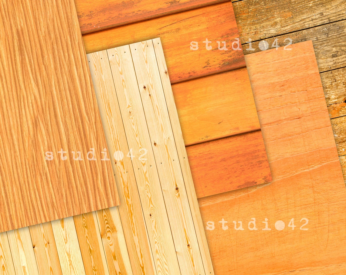 Orange Wood Background Digital Papers, Orange Wooden Backgrounds, Old ...