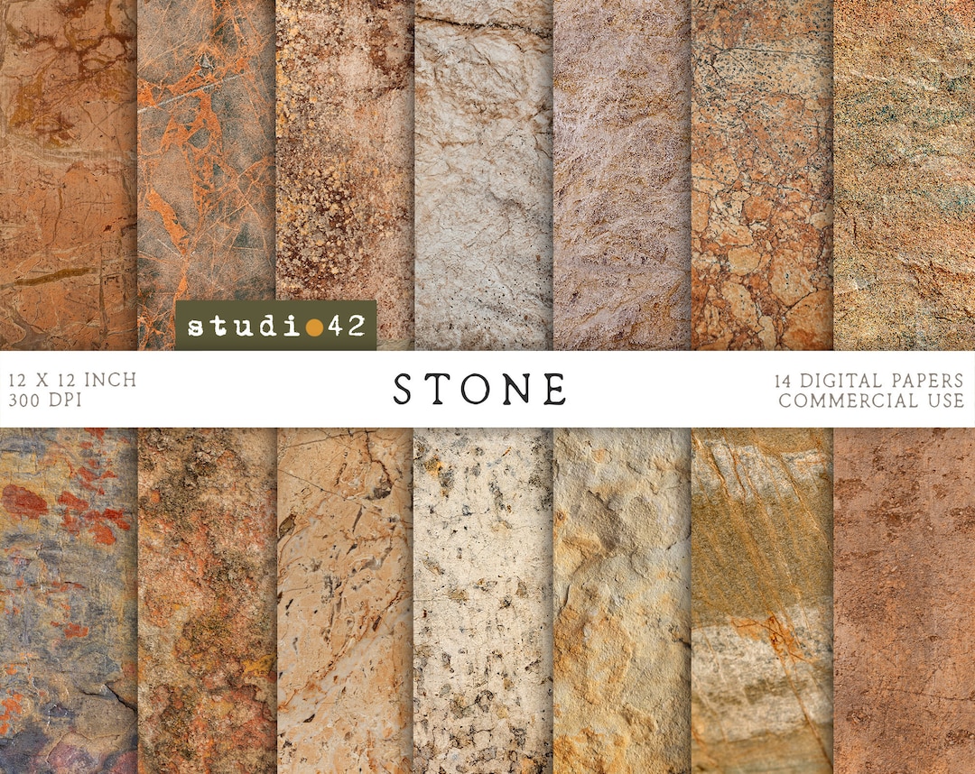 Stones Background Digital Papers, Stone Texture Paper, Real Stone ...