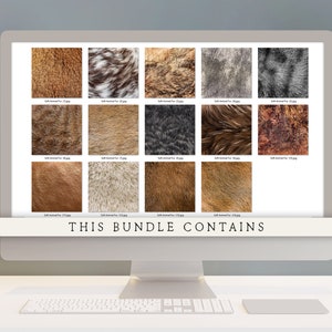 Animal Fur Textures Digital Paper, Real Animal Fur Texture Paper, Fur ...