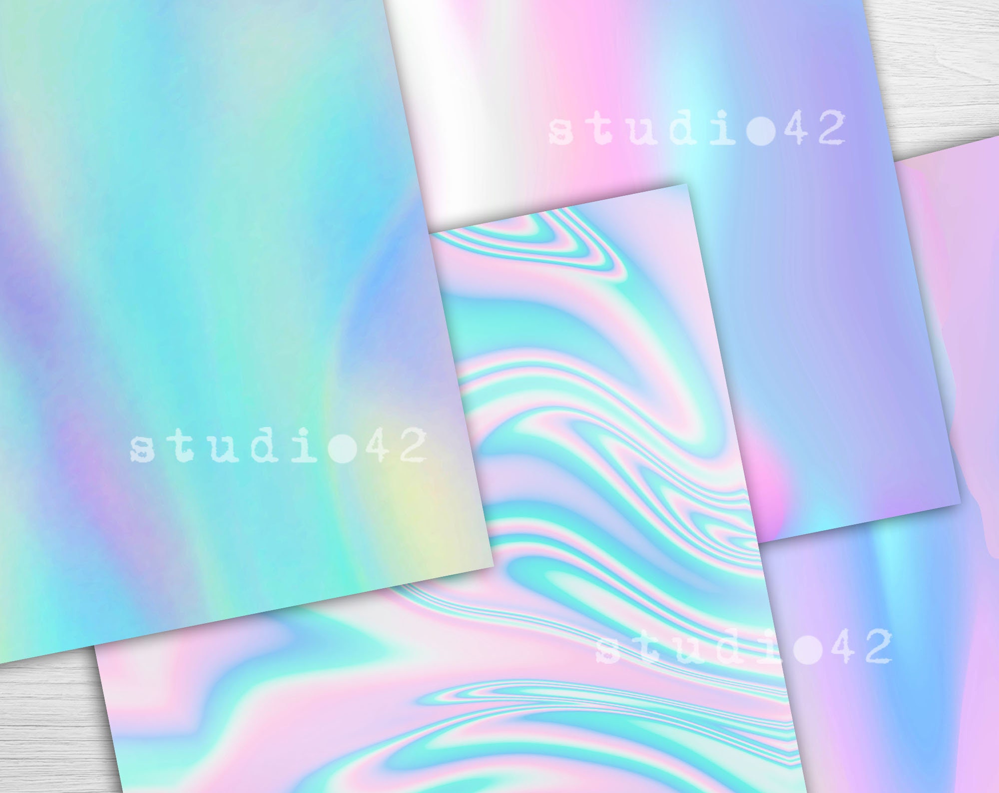 Holographic Digital Paper Iridescent Texture (Download Now) - Etsy