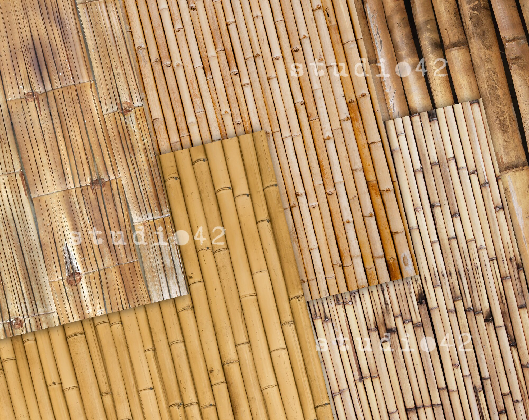 Bamboo Texture Digital Papers, Bamboo Digital Backgrounds, Nature ...