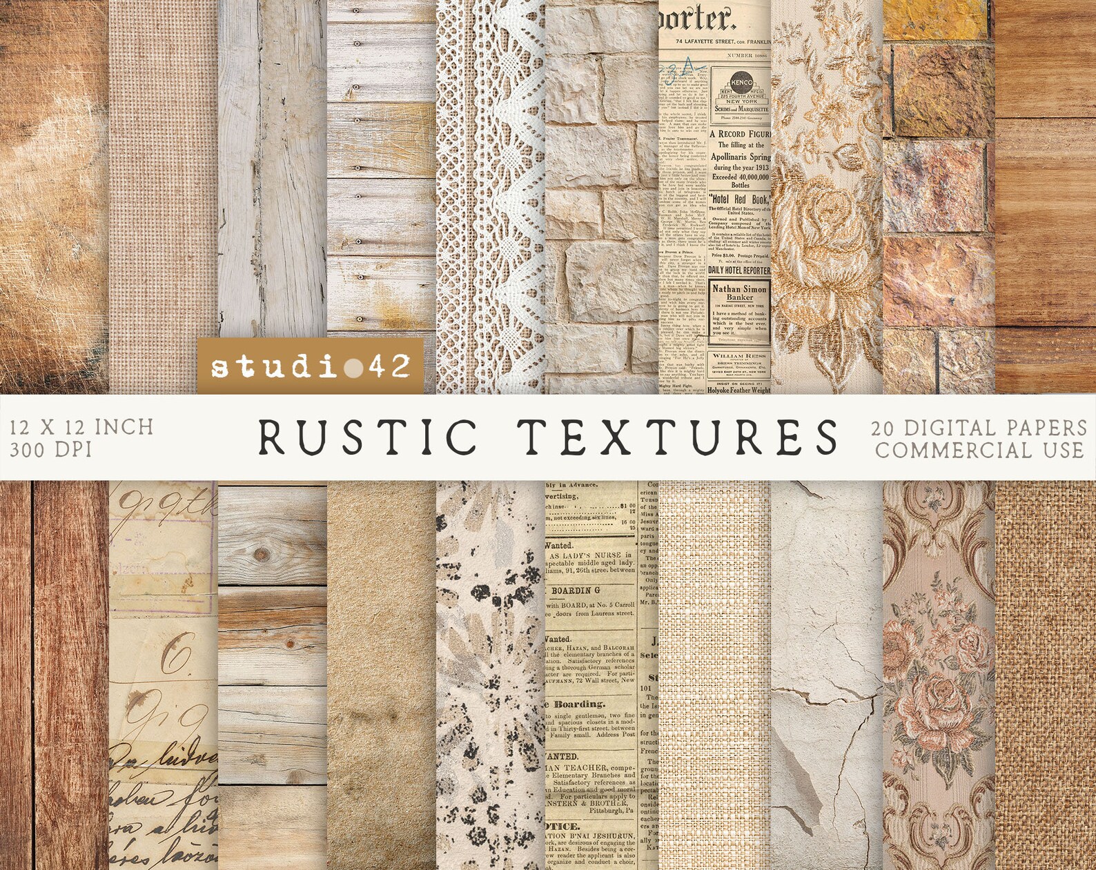 Rustic Wood Digital Paper Rustic Wood Texture Distressed - Etsy