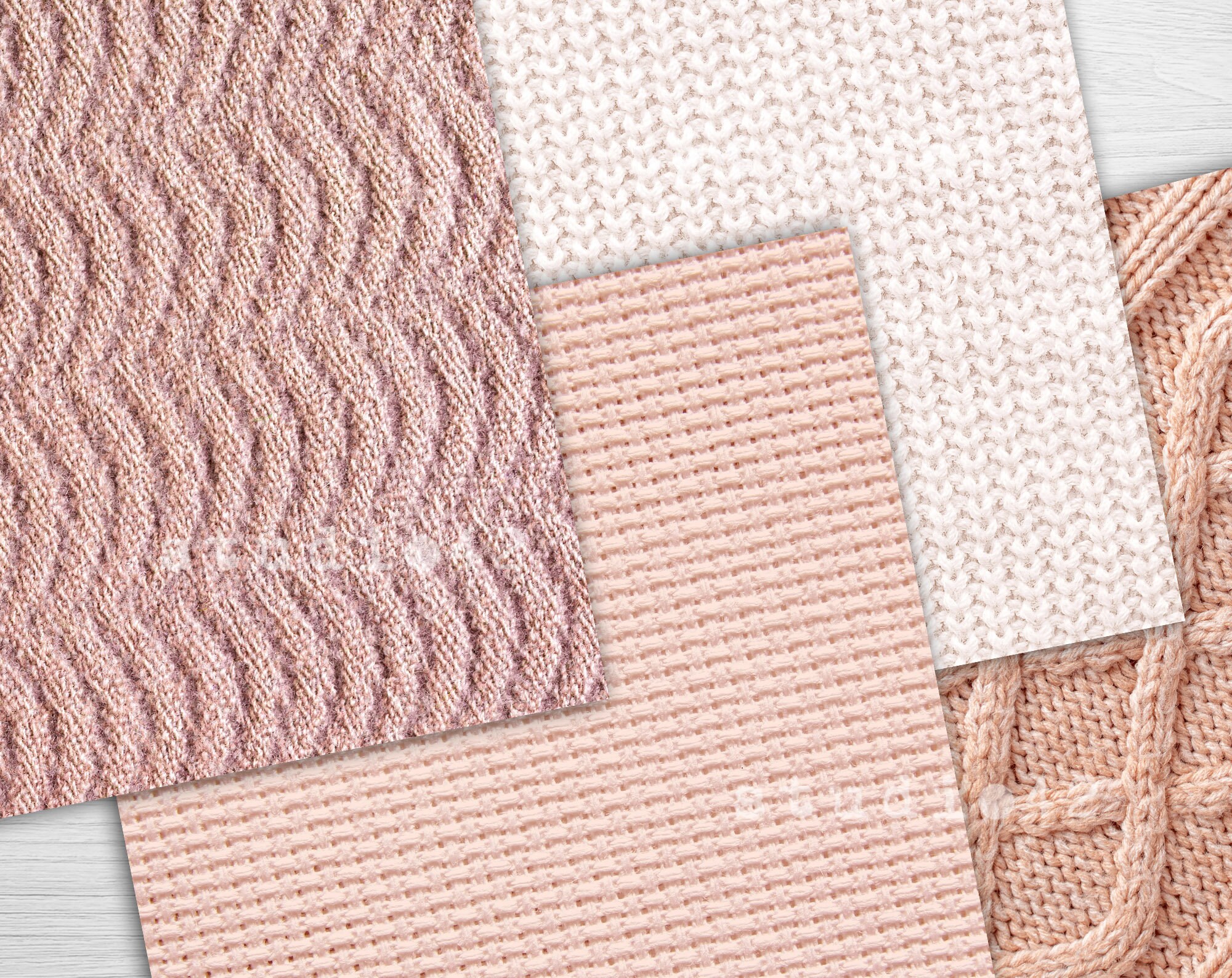 Warm Knits Digital Papers, Cozy Winter Backdrop, Crochet Texture Paper ...