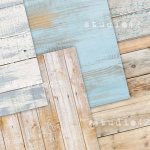 Shabby Wood Background Digital Papers, White Wooden Backgrounds, Rustic ...