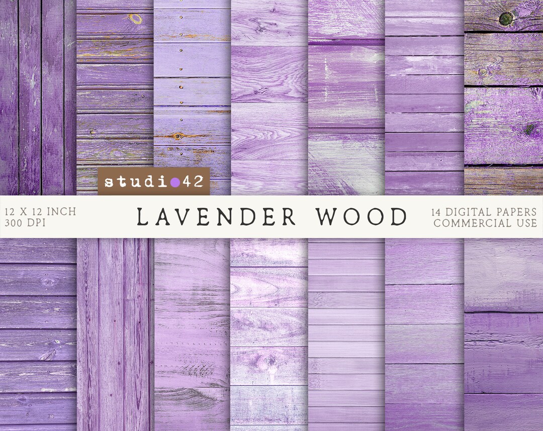 Lavender Wood Background Digital Papers, Violet Wooden Backgrounds ...