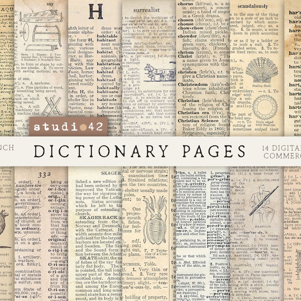 Antique Dictionary - Etsy
