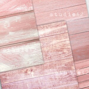 Shabby Pink Wood Background Digital Papers, Shabby Wooden Backgrounds ...