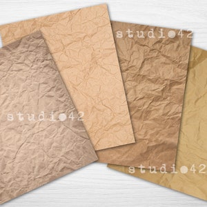 Wrinkled Digital Paper, Wrinkled Digital Background, Folded Textures ...