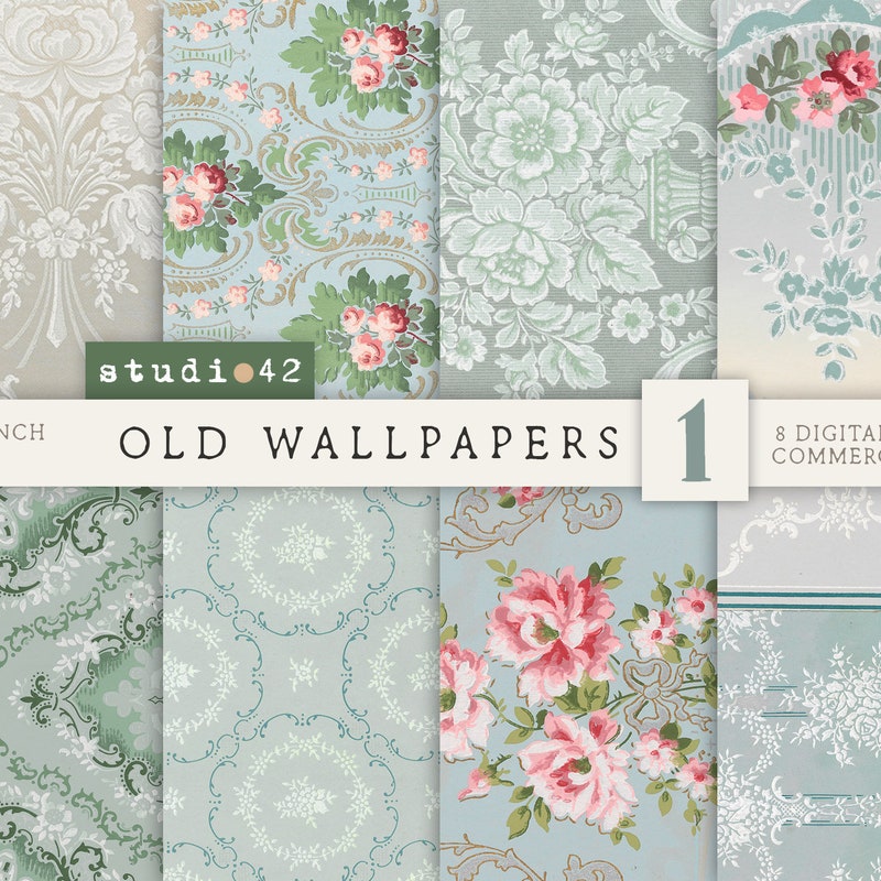 Vintage Wallpaper - Etsy
