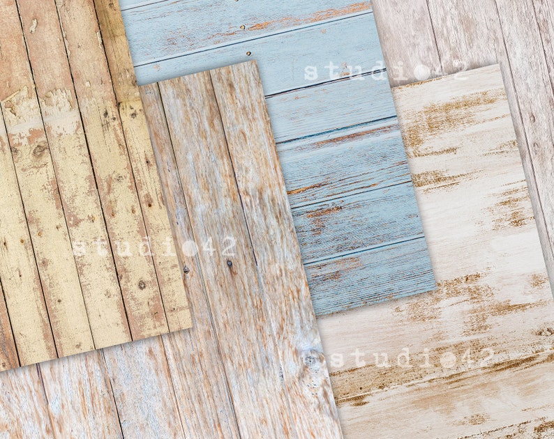 Shabby Wood Background Digital Papers White Wooden - Etsy