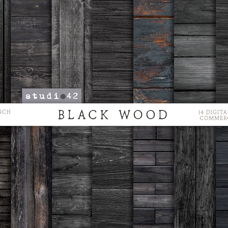 Rustic Wallpaper Black - Etsy