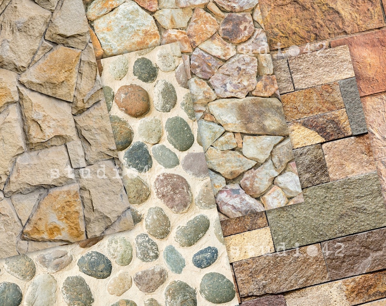 Stones Background Digital Papers Stone Wall Texture Paper - Etsy