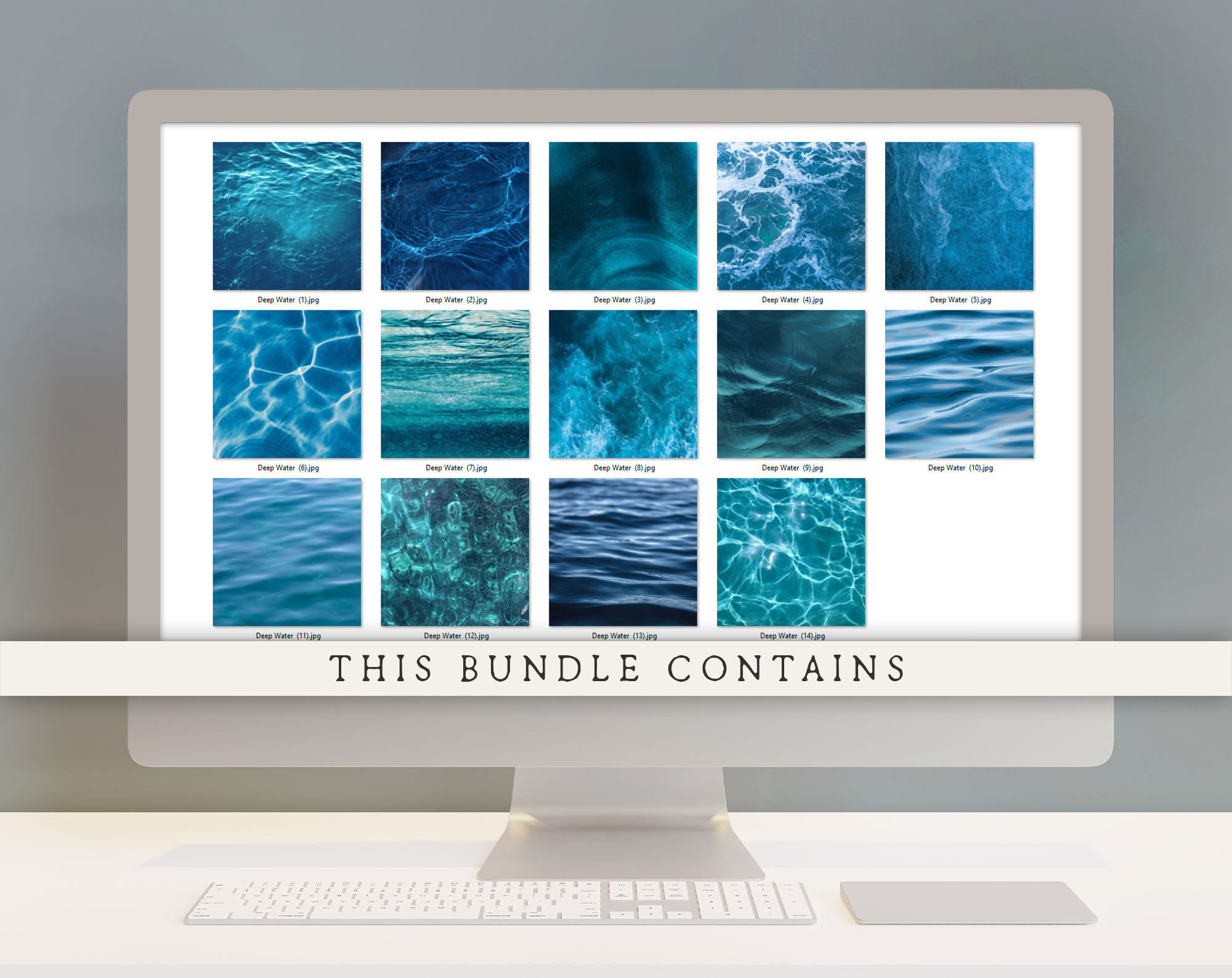 Water Digital Printable Paper, Ocean Digital Background, Sea Texture ...
