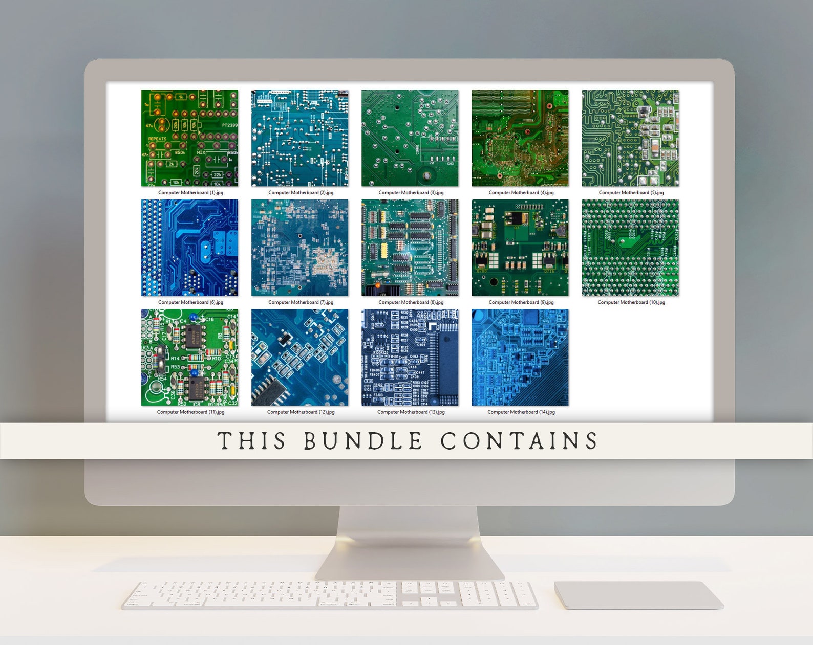 Computer Parts Digital Papers, Computer Motherboard Patterns, Circuit ...