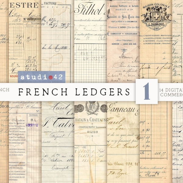 Antique Ledger Paper - Etsy