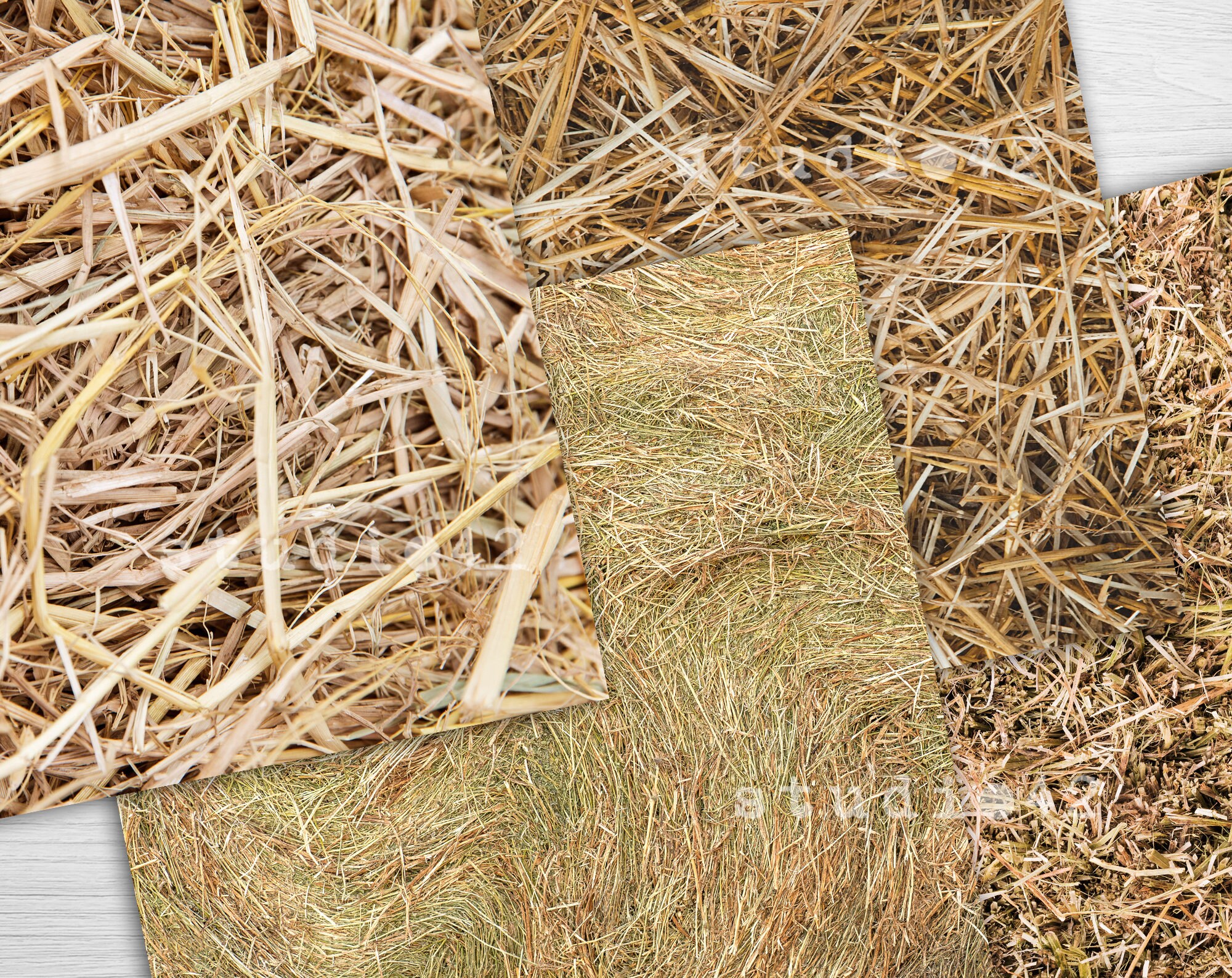 Hay Background Digital Papers, Hay Texture Papers, Dry Hay Texture ...