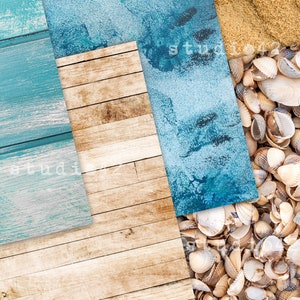 Beach Vacation Digital Paper, Beachy Textures, Beach Theme Scrapbooking ...