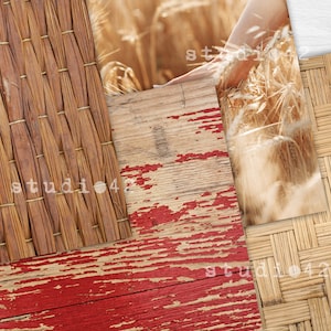 Farmhouse Digital Paper, Farmhouse Textures, Countryside Printables ...