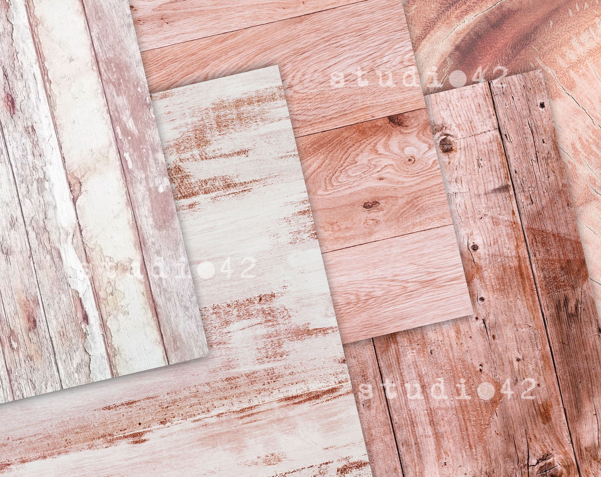 Shabby Pink Wood Background Digital Papers Shabby Wooden - Etsy