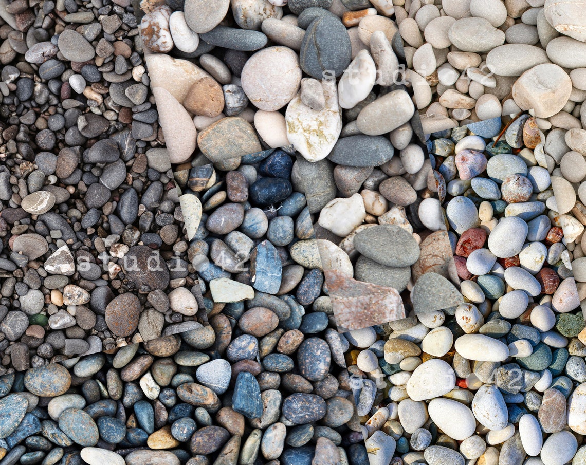 Pebbles Background Digital Papers, Stone Wall Texture Paper, Stones ...