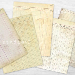 Printable Ledger Paper, Ledger Book, Digital Ledger Paper, Digital ...