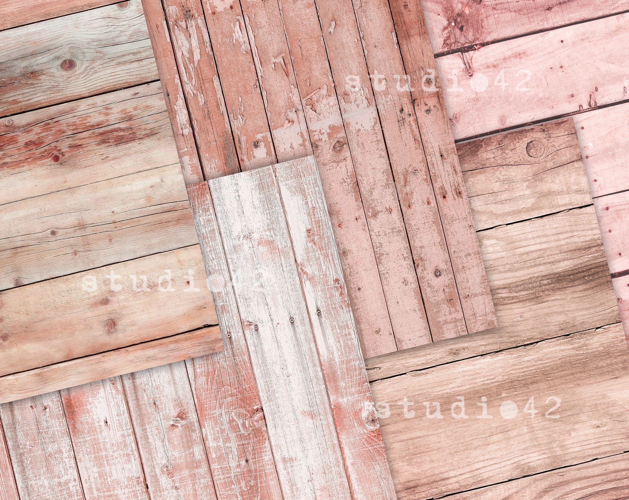 Shabby Pink Wood Background Digital Papers Shabby Wooden - Etsy