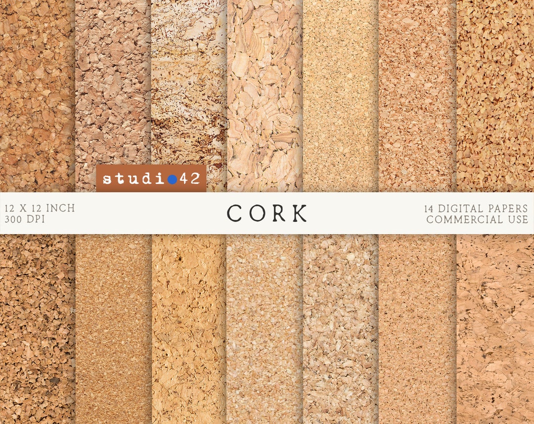 Corc Digital Paper, Natural Corc Texture, Distressed Wood, Digital Cork Background, Natural Cork ...