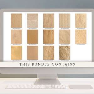 Kraft Digital Paper, Natural Kraft Printable Paper, Printable Decoupage ...